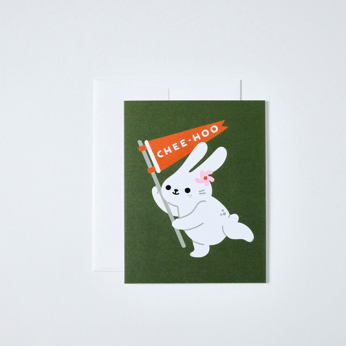 Good Egg Chee-Hoo Rabbit Greeting Card – always a.line